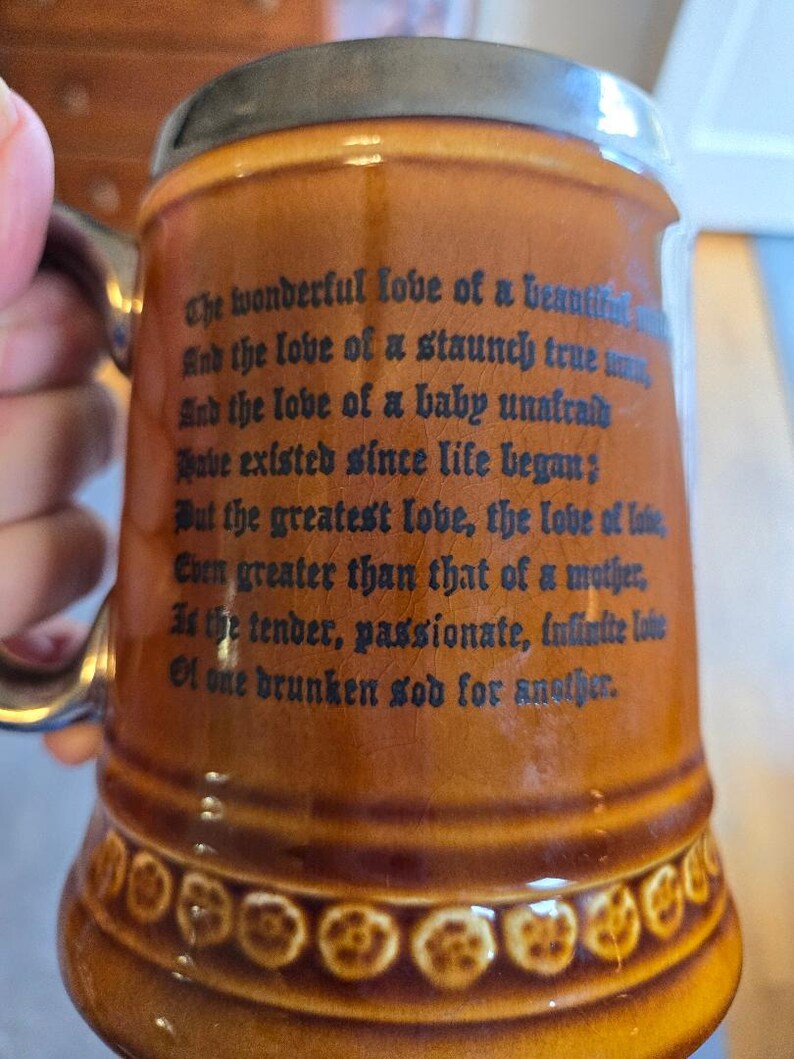 Vintage Lord Nelson Pottery Beer Stein: 1970s Limerick Poem Mug - Etsy