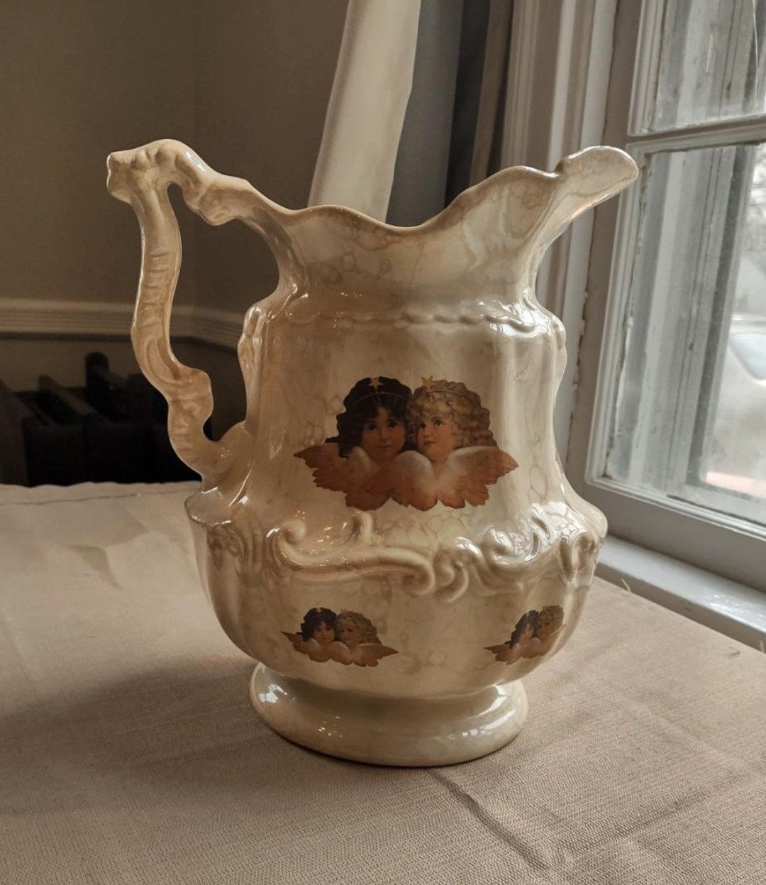 Vintage 1970s VB Athena Cherub Water Pitcher 11 VB Athena Cherub ...