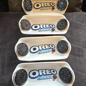 Vintage Oreo Cookie Trays: Set of 4 Ceramic Snack Dishes - Etsy