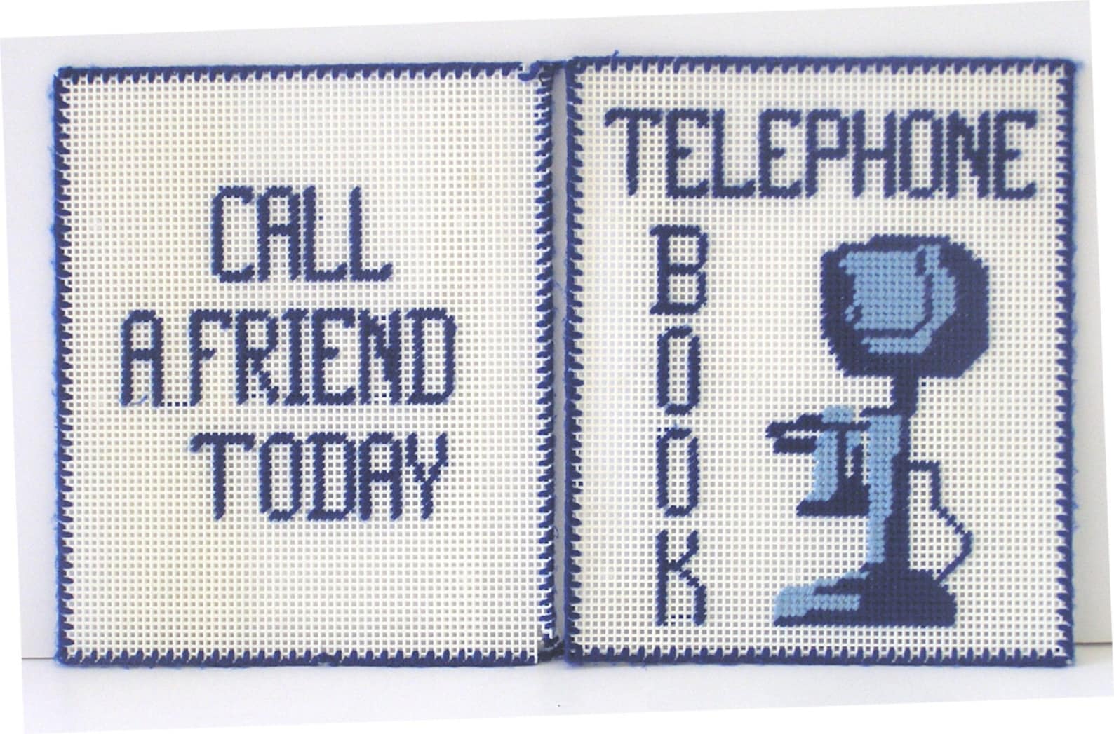 Vintage Retro 1970's Kitsch Needlepoint Telephone Book Cover - Etsy