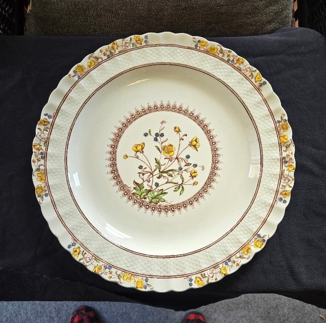 Vintage Copeland Spode 13" Chop Plate Buttercup Pattern, Copeland Spode ...