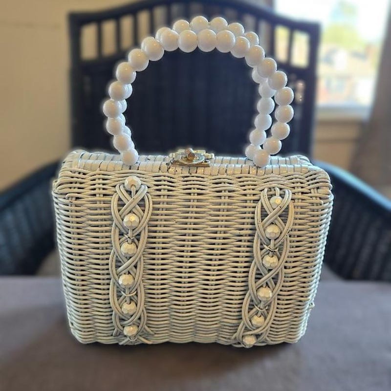 Wicker Handbag - Etsy