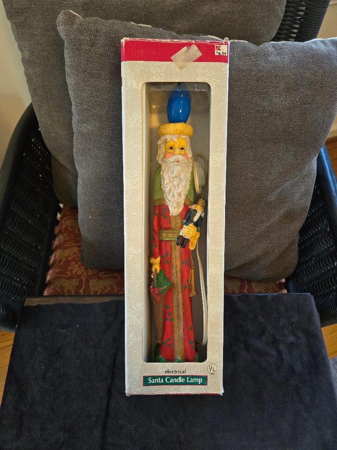 Vintage K-mart Trim A Home Electric Santa With Nutcracker Lamp ...