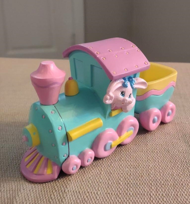 Vintage Hallmark Crayola Bunny Easter Eggspress Train 1993 Hallmark ...