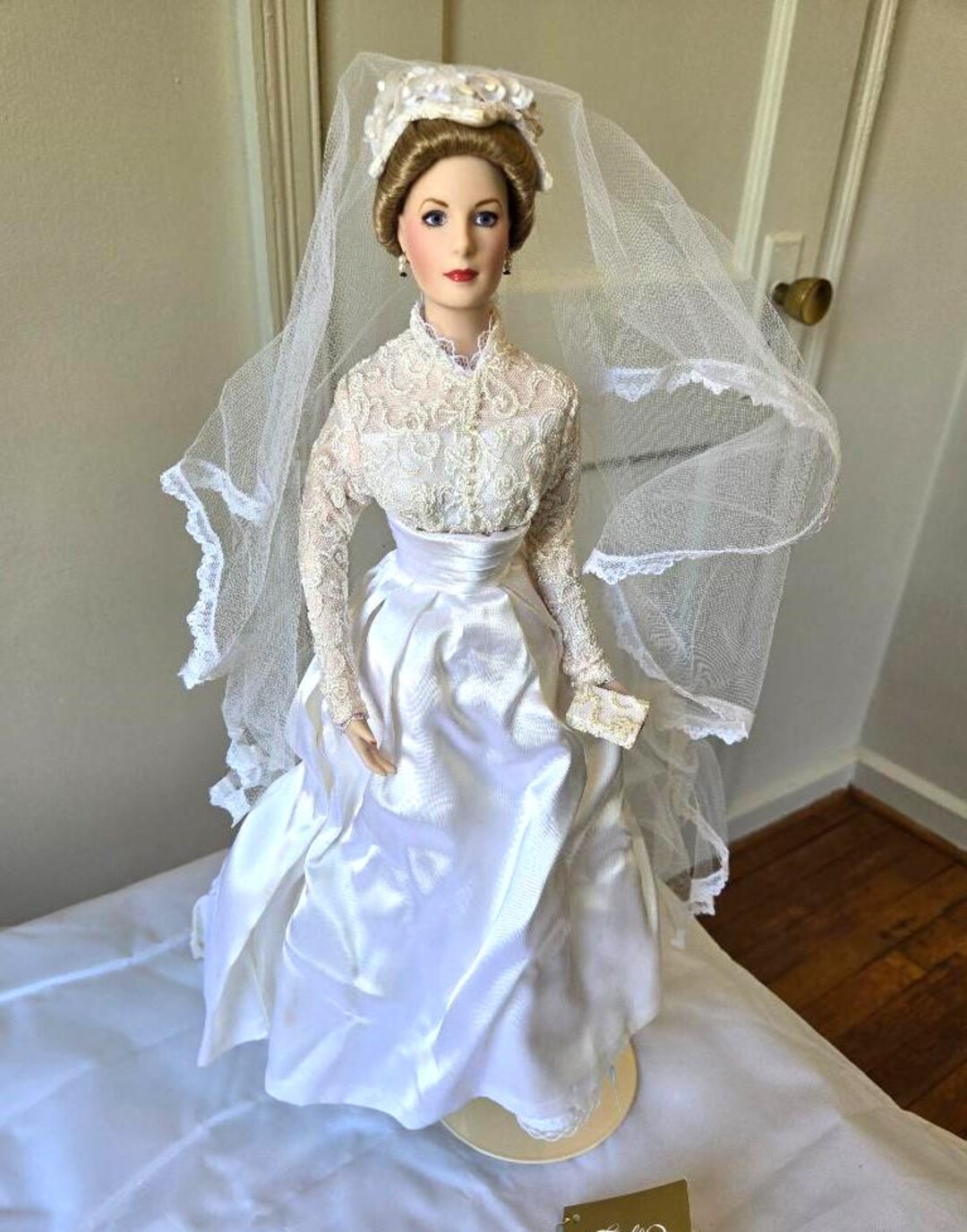 Vintage Franklin Heirloom Porcelain Princess Grace Kelly Bride Doll 16 ...