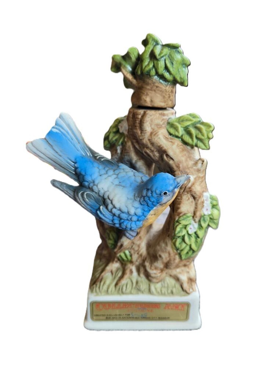 Vintage Collectors Art Cologne Bottle Bluebird 1971 by Bud Hastin, MCM ...