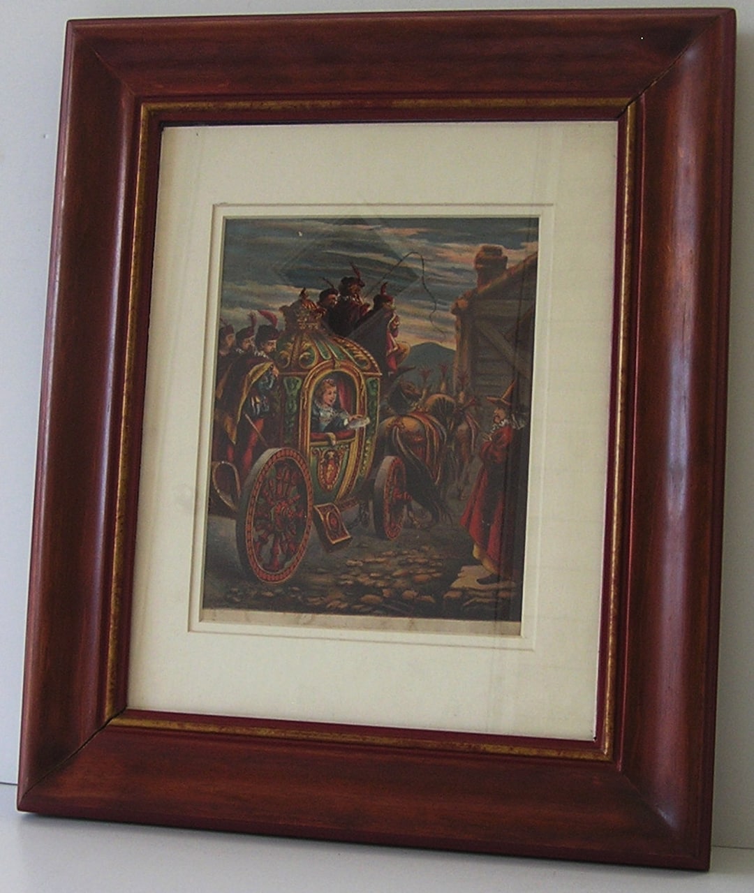1870's Original Cinderella Chromolithograph Framed Print #5 Aunt Louisa ...