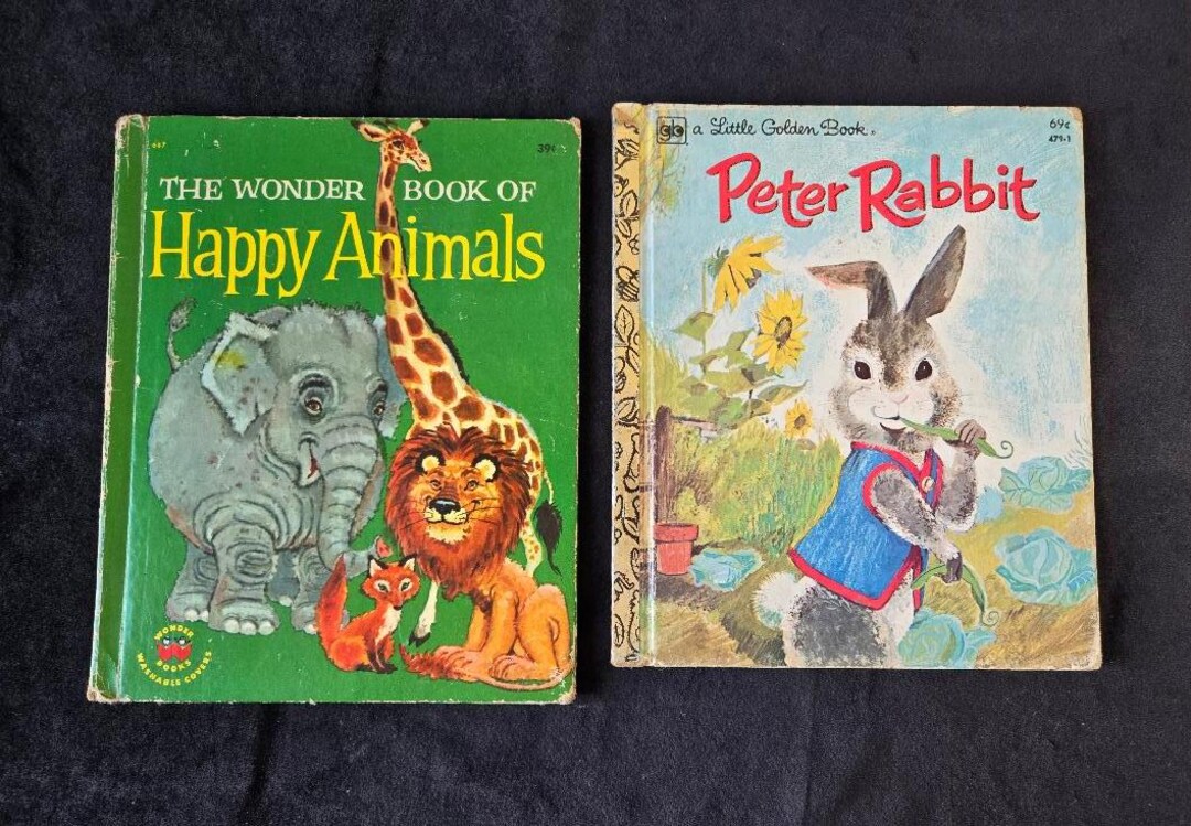Vintage Little Golden Book Peter Rabbit and the Wonder Book of Happy ...