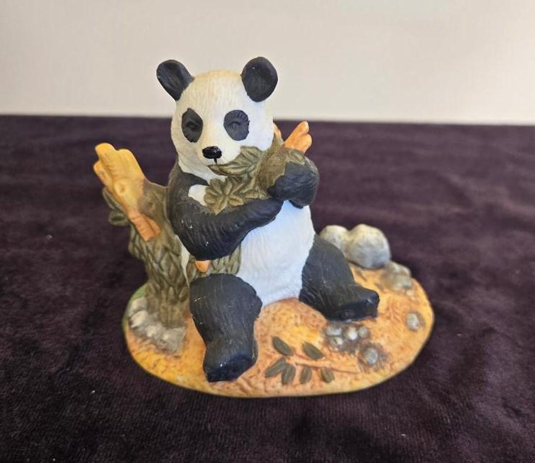 Vintage Porcelain Panda Figurine: Royal Heritage Collectible - Etsy