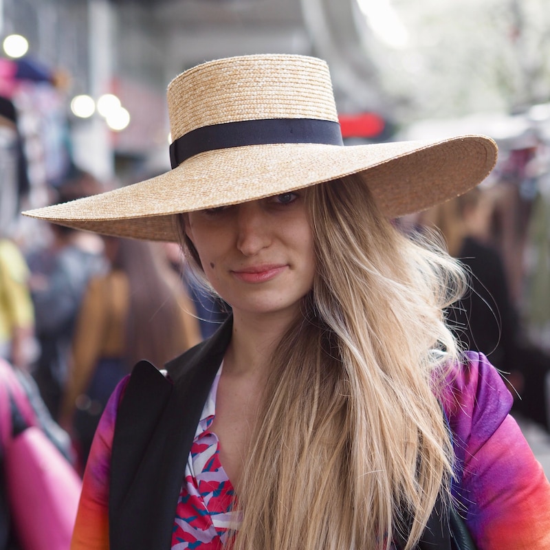 Straw Top Hat - Etsy
