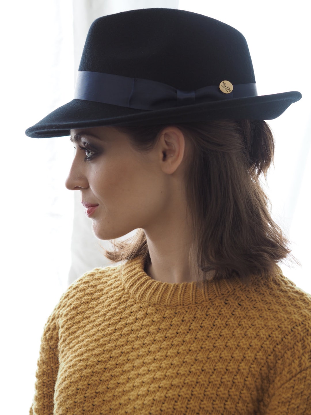 Navy City Trilby - Etsy