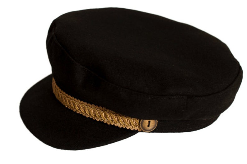 The Chalfont Cap With Gold Braid - Etsy
