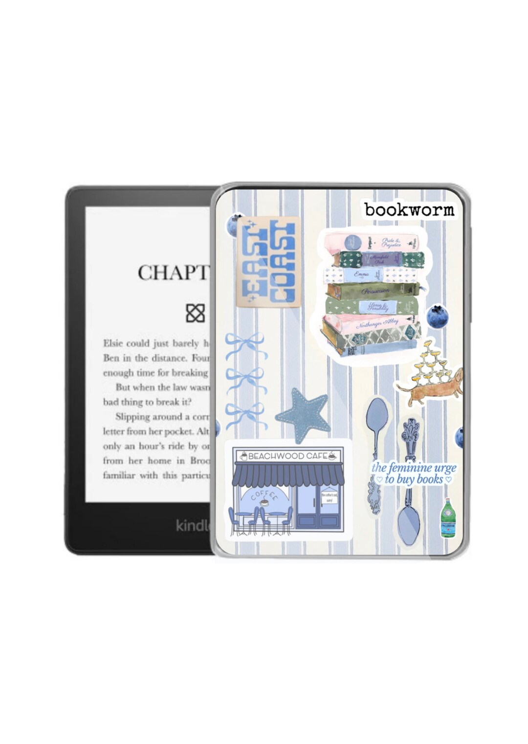 Blue Costal Vibe Kindle Background DIGITAL DOWNLOAD - Etsy