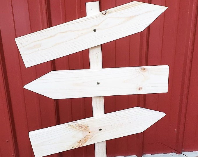 Three 18 Signs and a Post, Directional Signs, Signs and Post, Wedding ...