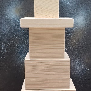 DIY Snowman Blocks, Build a Snowman, Rustic Wood Snowman, Snowman Kit ...