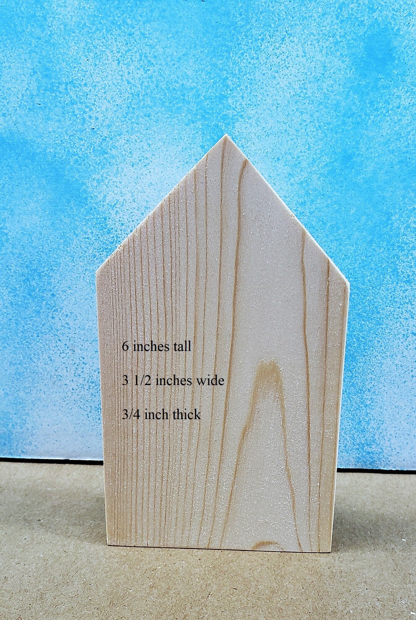 Ten or Twenty wood house shapes large at 6 inches tall | Etsy