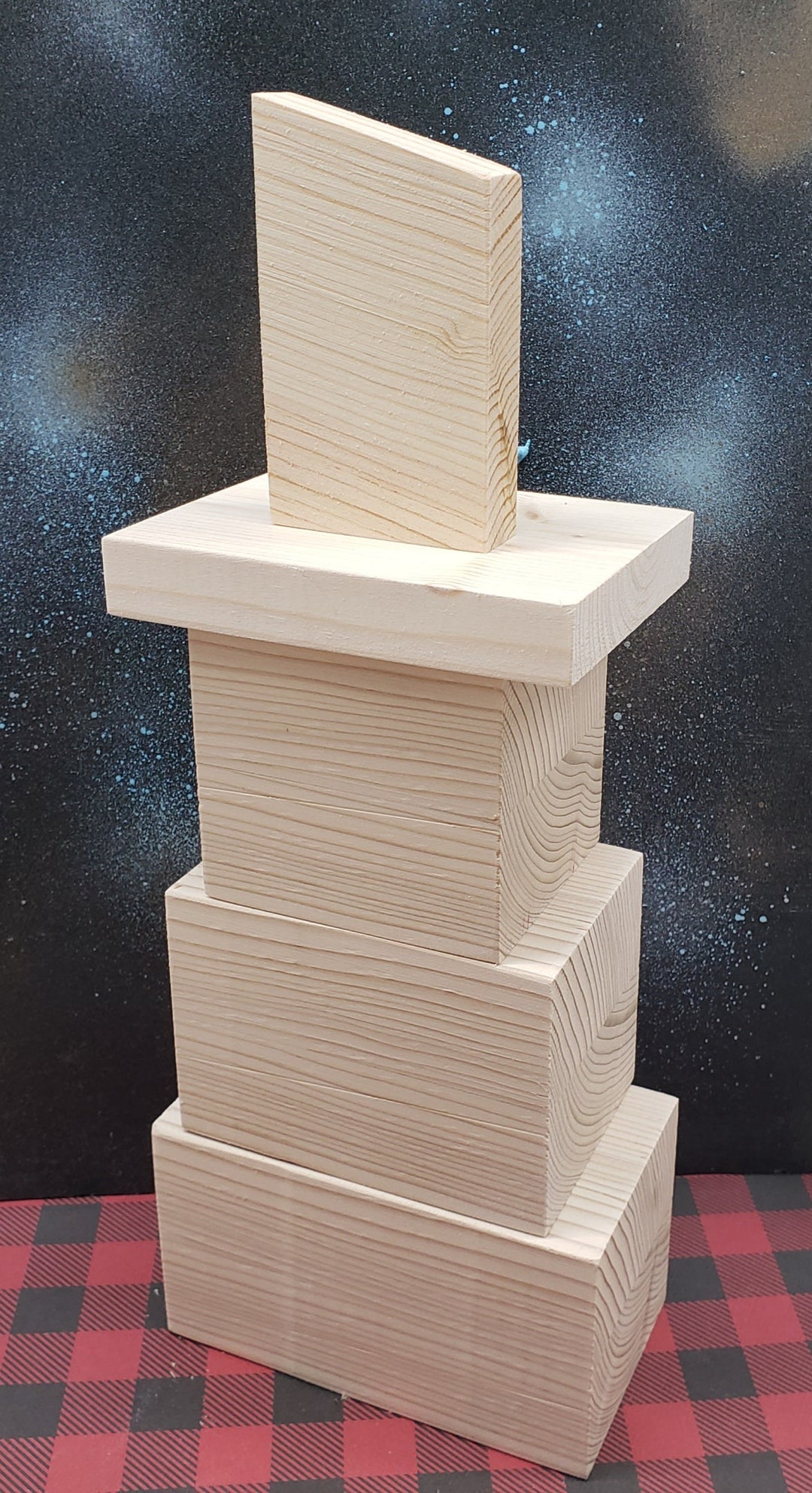 DIY Snowman Blocks, Build a Snowman, Rustic Wood Snowman, Snowman Kit ...