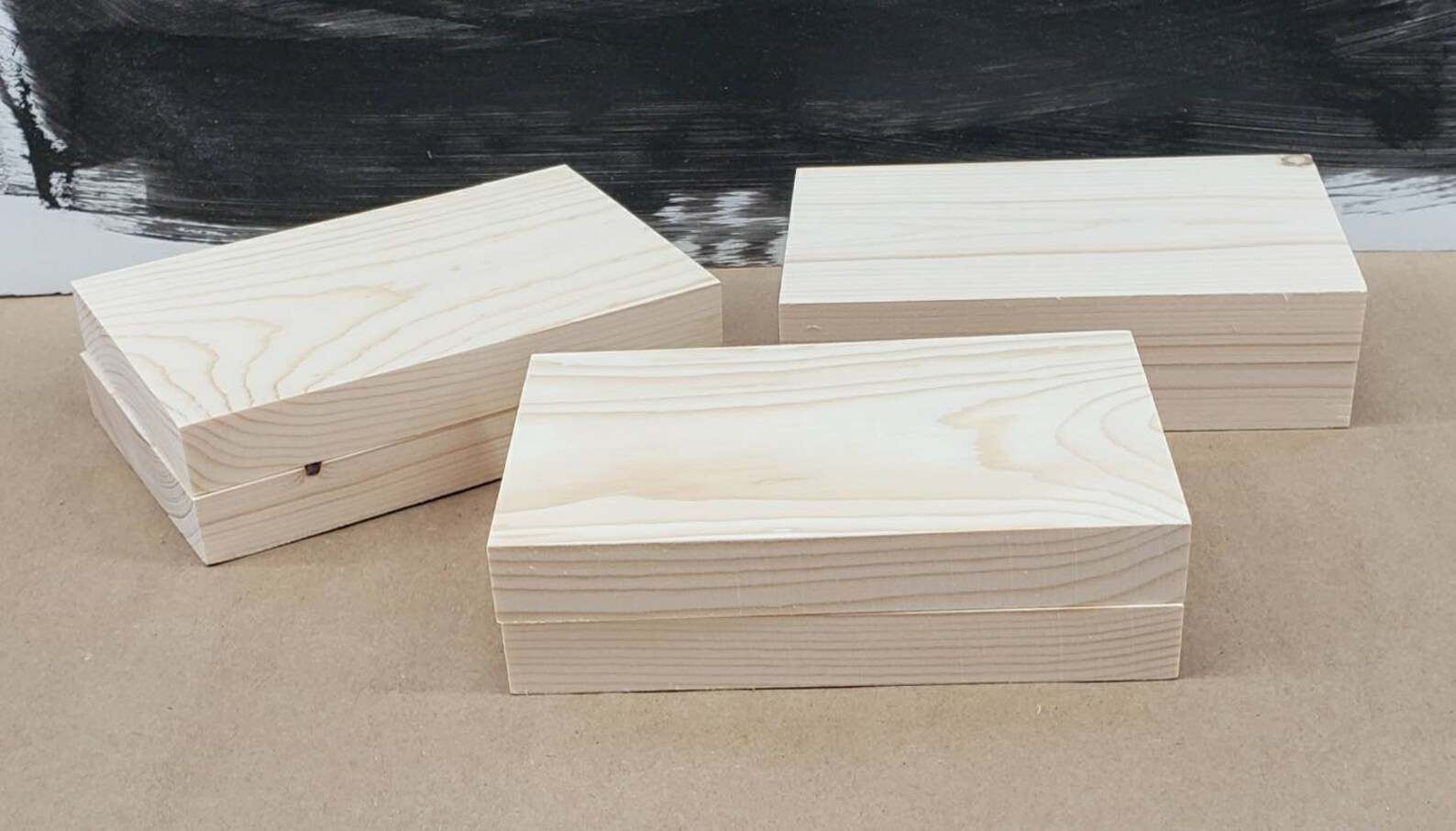 Set of Six Blocks Unfinished Wood Rectangle Blocks DIY Craft - Etsy