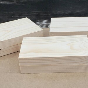 Set of Six Blocks, Unfinished Wood Rectangle Blocks, DIY Craft Blocks ...