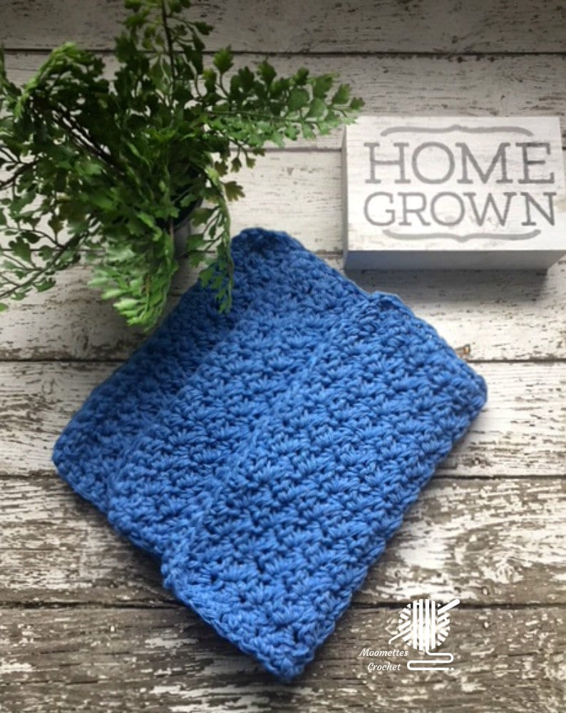 Cotton Dish Cloths 3 Pack Classic Blue Wash/Dish Cloths Eco | Etsy