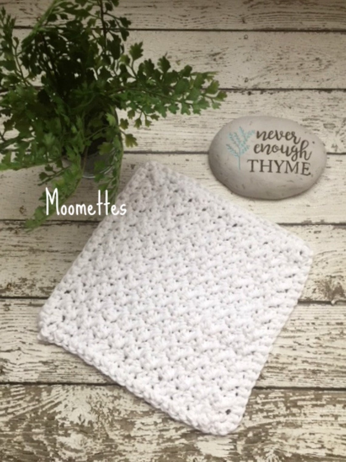 White Cotton Dish Cloths Neutral Kitchen Cotton Dishcloths - Etsy