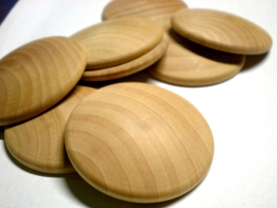 Two Inch Wood Dome Top Disc PACK of 8 Pcs SIZE 2 - Etsy