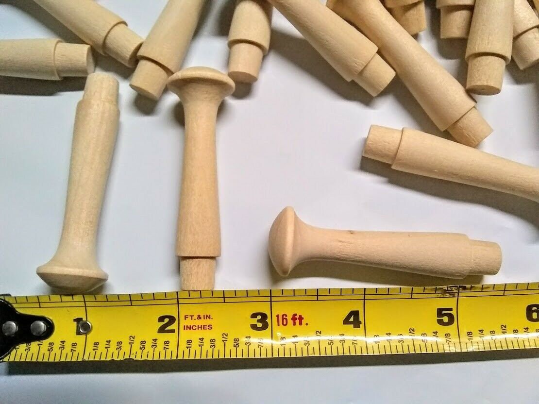 50 Pcs Wood Shaker Peg 2-1/2 Inch WOOD SHAKER PEG 50 Pieces Fits 3/8 ...