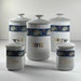 Vintage White Block Germany Floral Blue Band Canister Set of 5 - Etsy