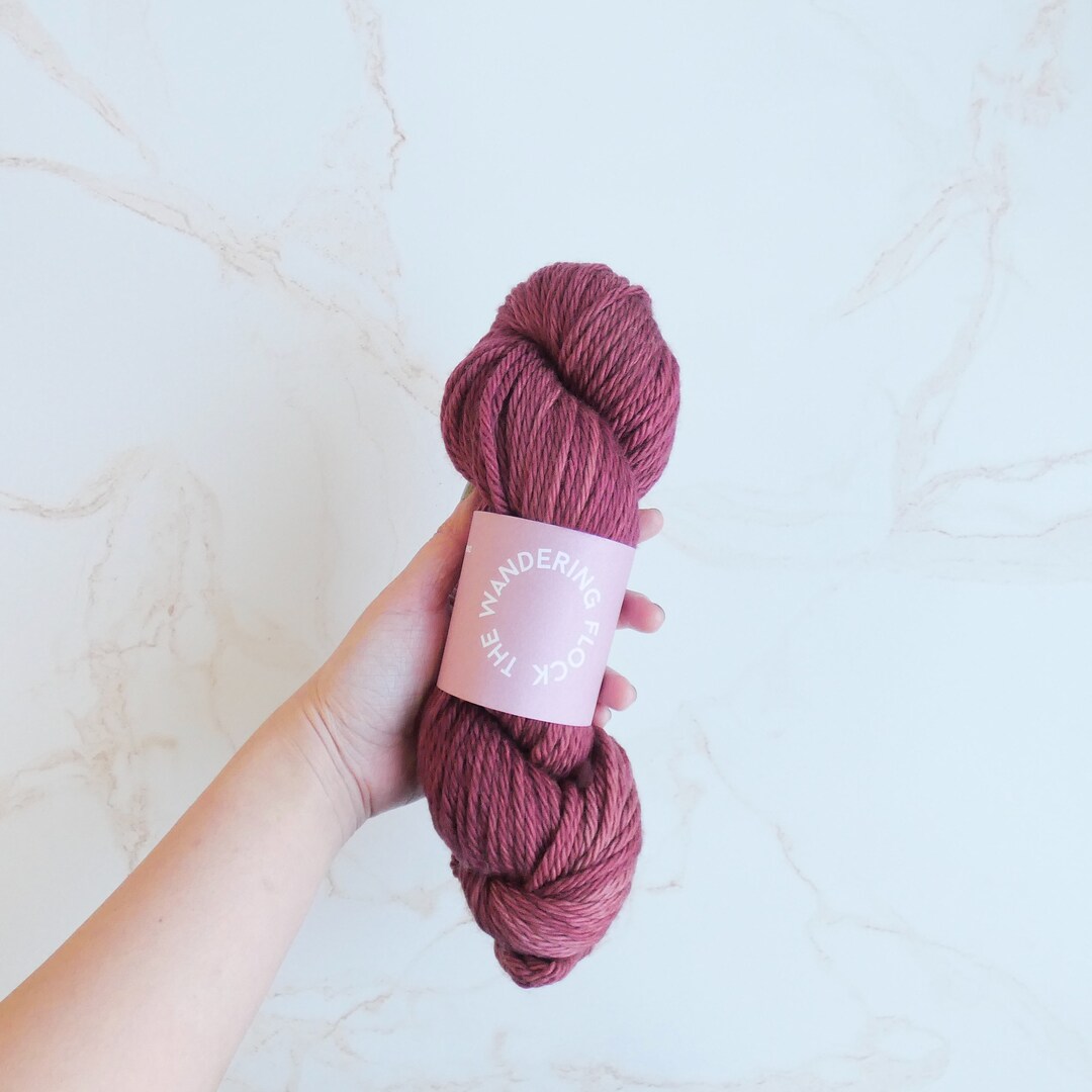Red Rust Hand Dyed Bulky Merino Yarn - Etsy