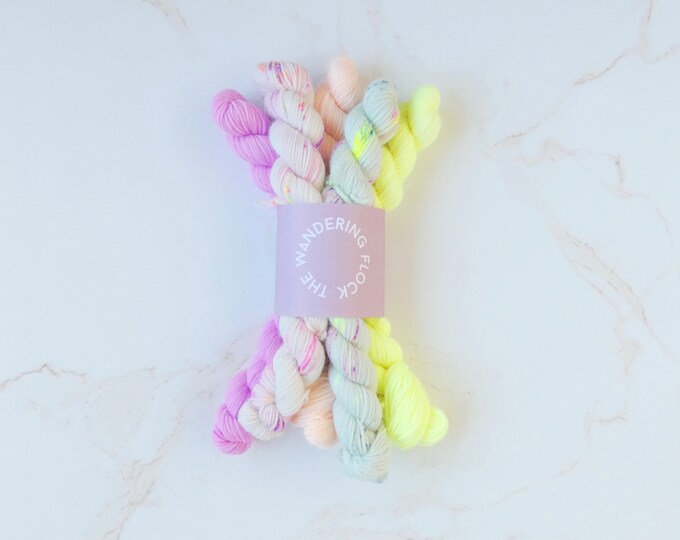 Mini Skein Bundle Mermaid Party Neon Bundle - Etsy