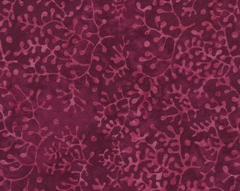 Red batik fabric | Etsy