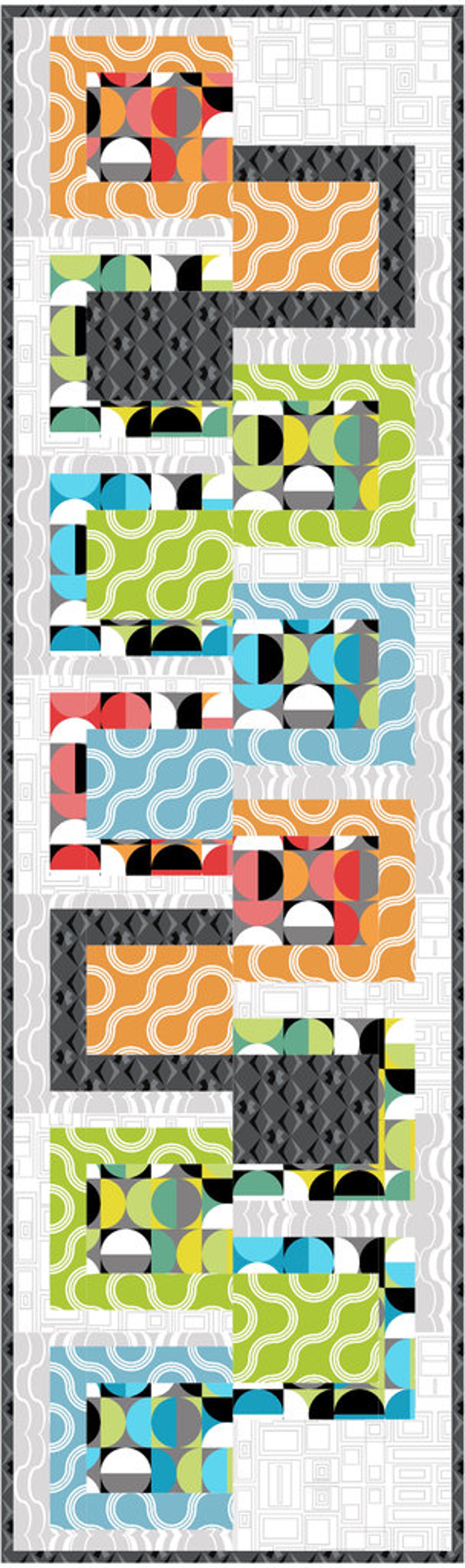 MODBOX Quilt Pattern Colourwerx Colorful Contemporary | Etsy