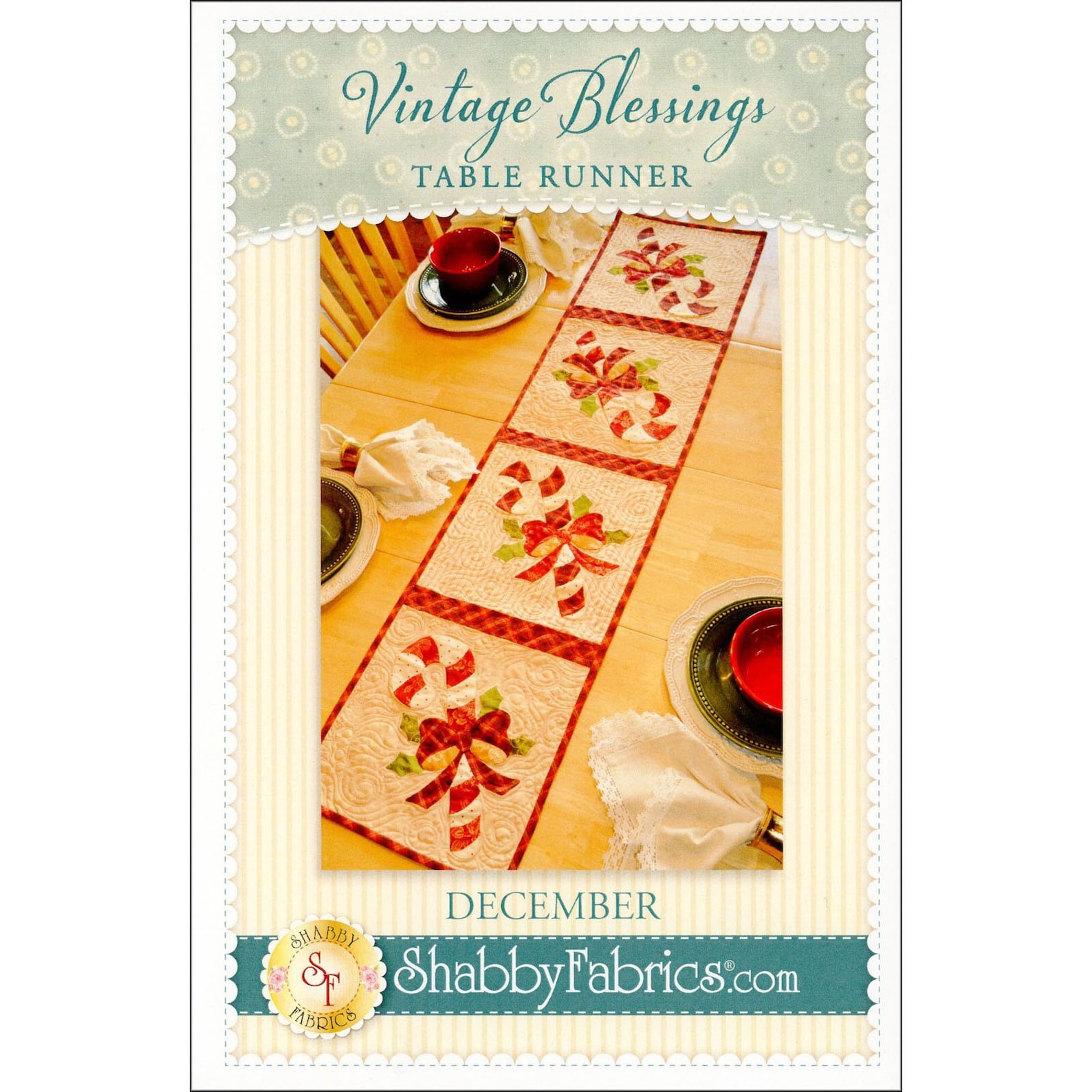 DECEMBER Table Runner From the Vintage Series Pattern by - Etsy