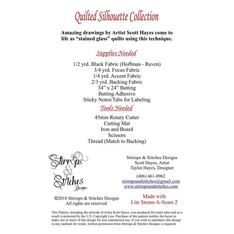 CHICKADEE Quilt Pattern Laser Set Stirrups & Stitches - Etsy