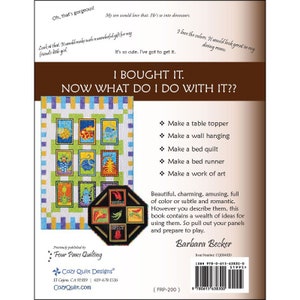 PANEL PLAY Quilt Pattern Booklet - Barbara Becker - Cozy Quilt Designs ...