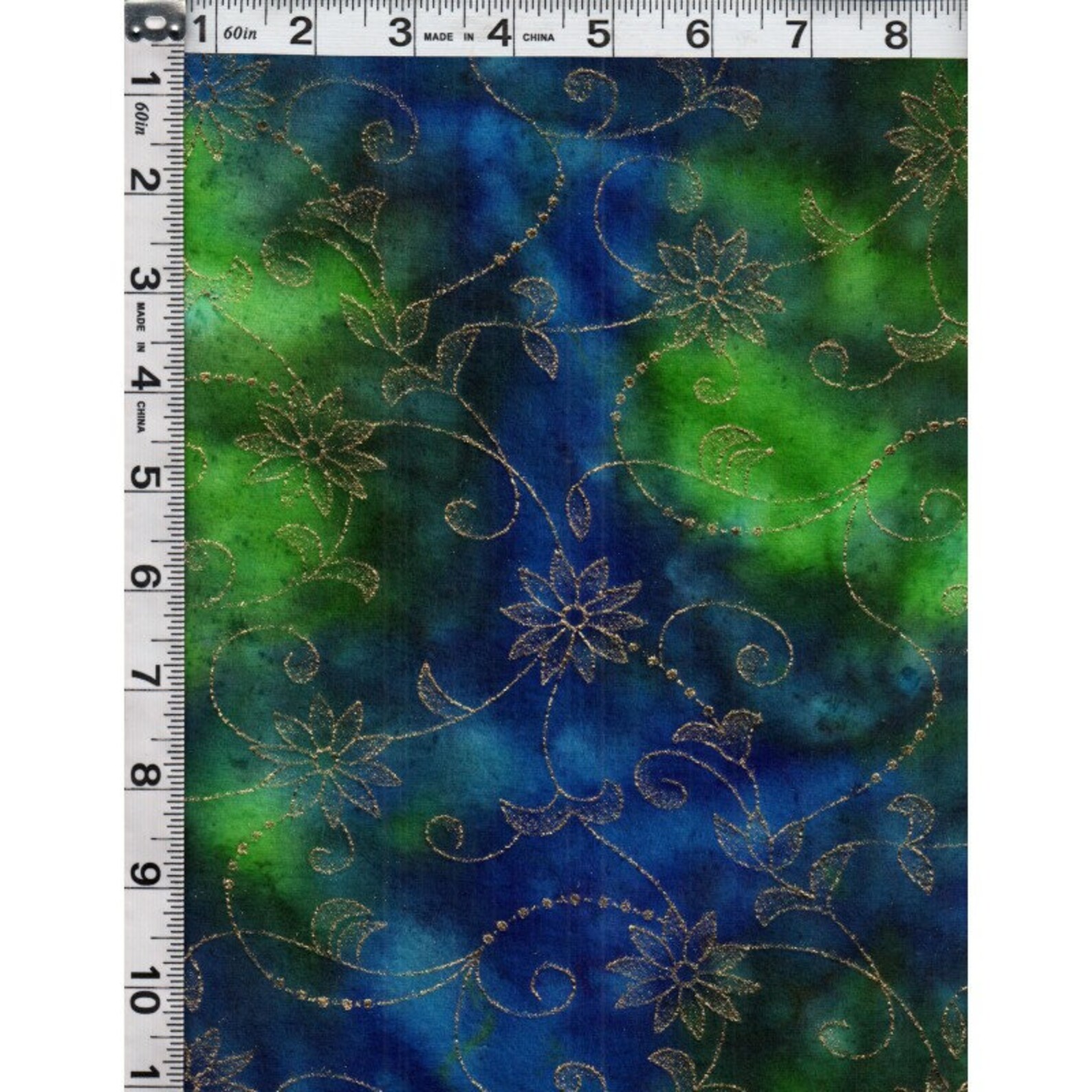 TCI Flannel Batik Fabric Moonlight Textures Floral Scroll - Etsy