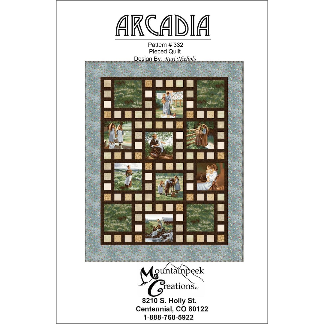 ARCADIA Quilt Pattern - Kari Nichols - Mountainpeek Creations 332 - Fun ...