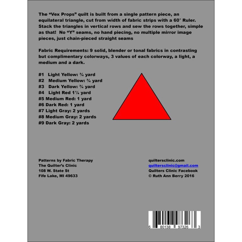 VEX PROPS Quilt Pattern by Fabric Therapy for the - Etsy