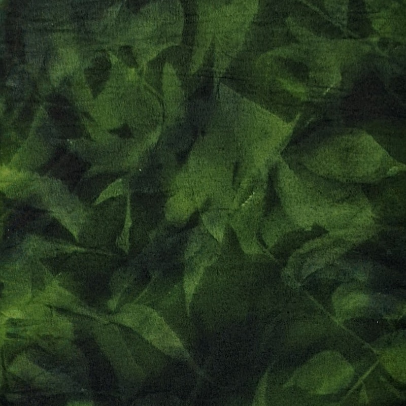 Deep Green Print Fabric - Etsy