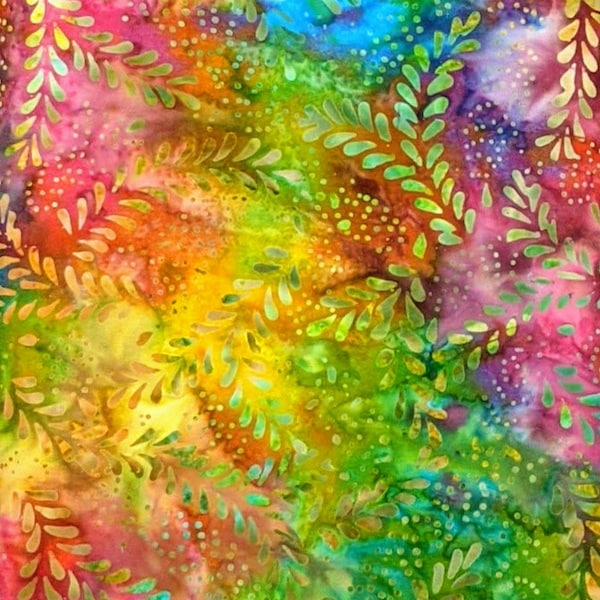 Rainbow Batik Fabric - Etsy