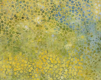 Citrus Sun Island Batik Van Gogh Swirling Moon Medium Dark Olive Moss ...