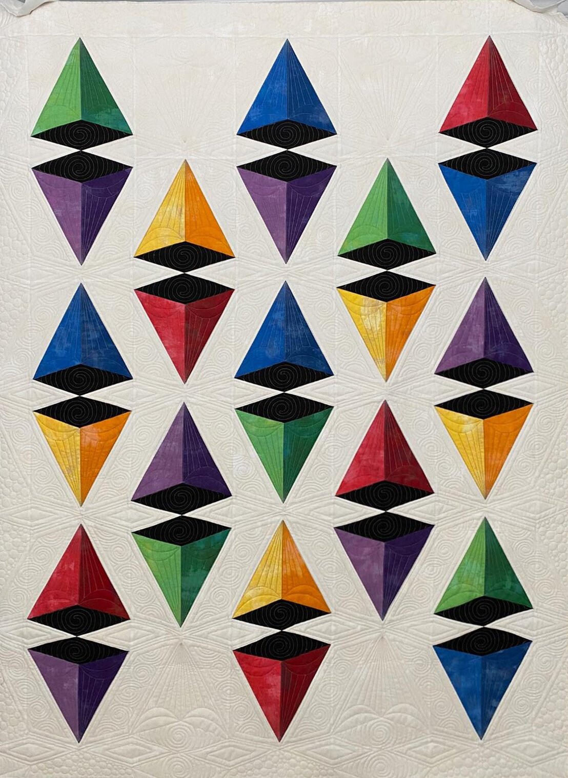 PYRAMID POWER Quilt Pattern Running With Scissors Quilters - Etsy