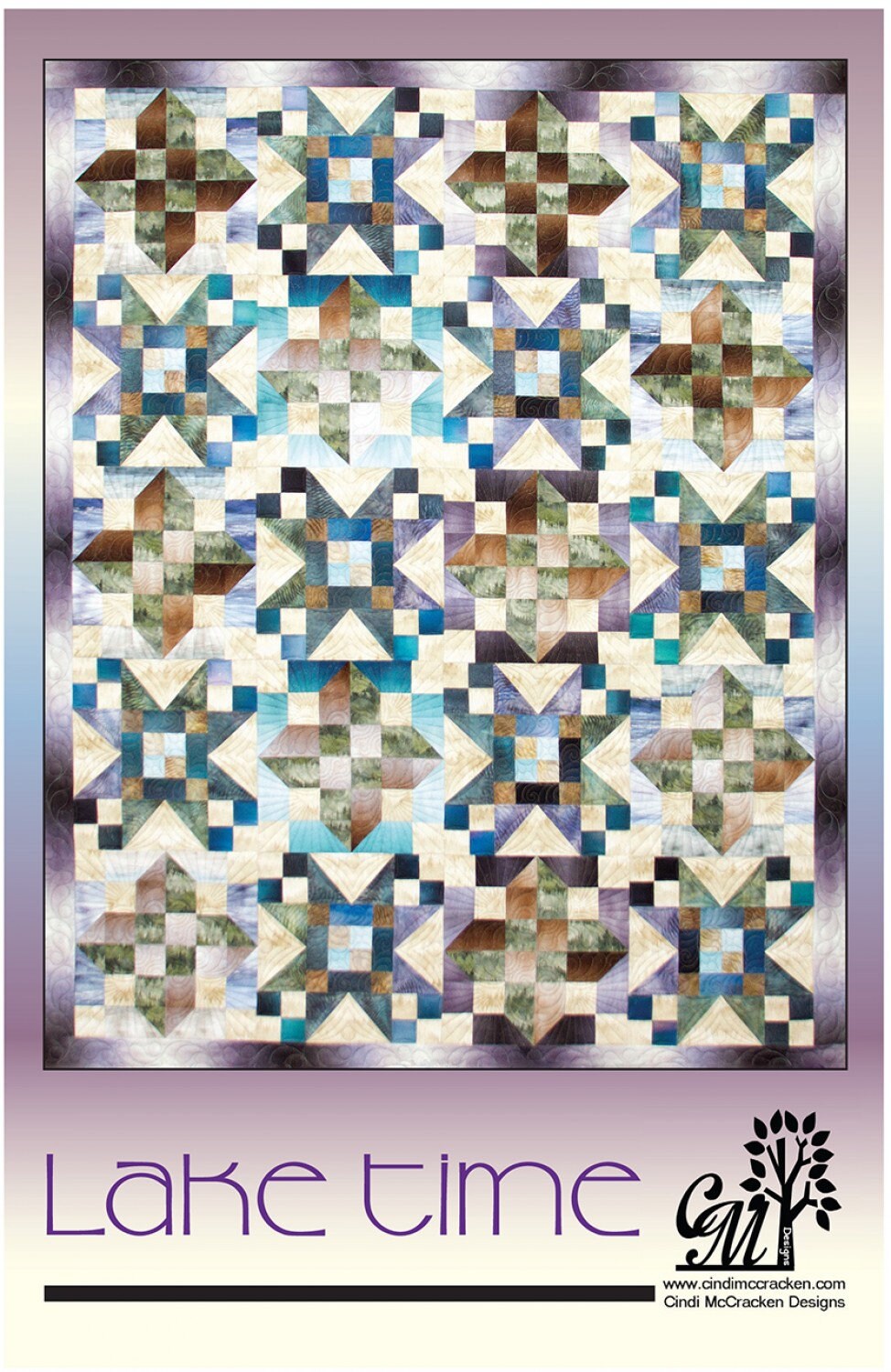 LAKE TIME ICE Foundation Paper Piecing Quilt Pattern Cindi - Etsy