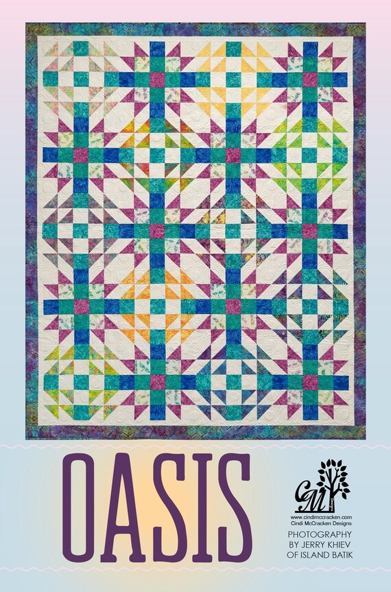 OASIS Quilt Pattern Cindi Mccracken 67 X 82 - Etsy