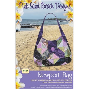 NEWPORT BAG Sewing Pattern - Pink Sand Beach Designs 111 Nancy Green ...