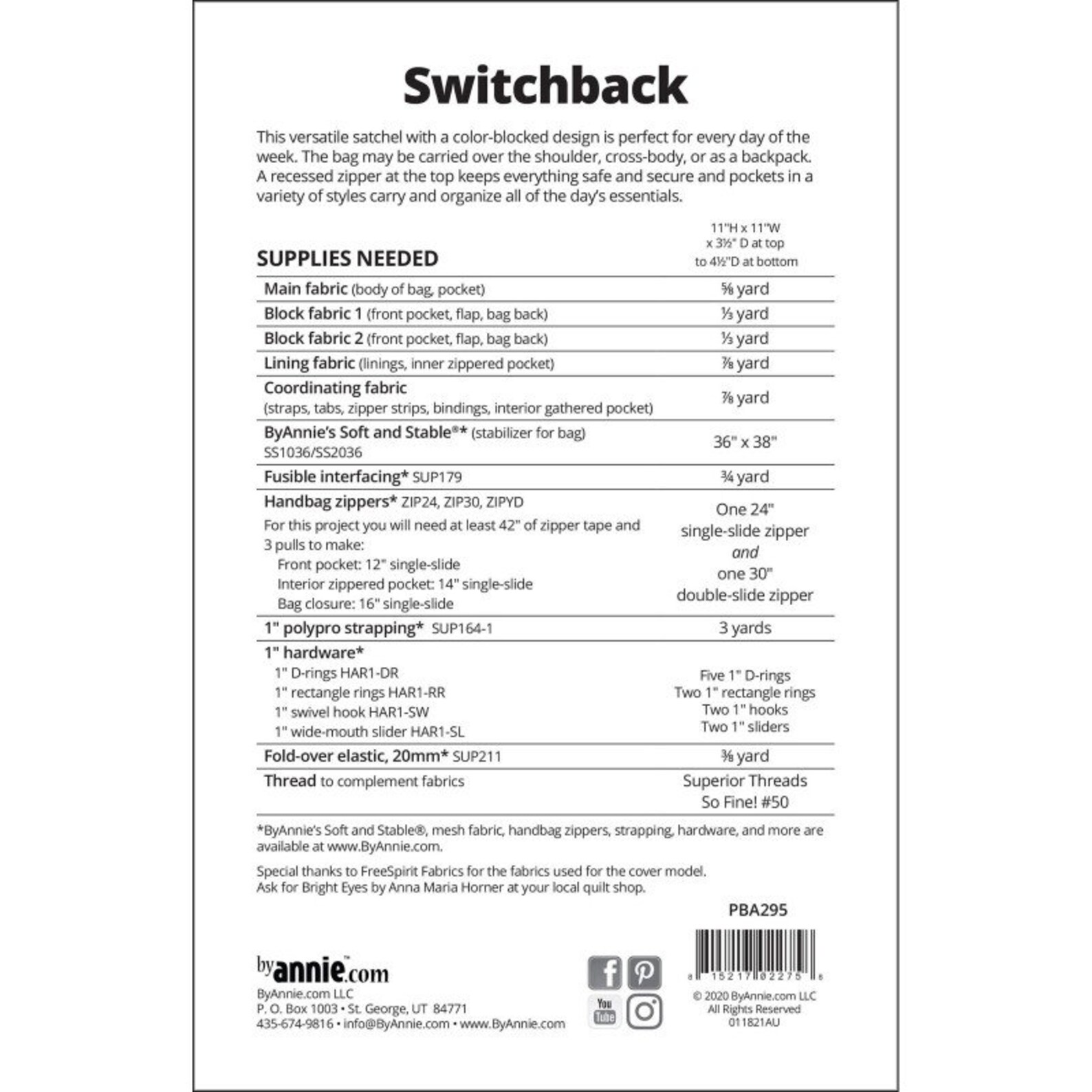 SWITCHBACK Sewing Pattern byannie.com Stylish Travel | Etsy