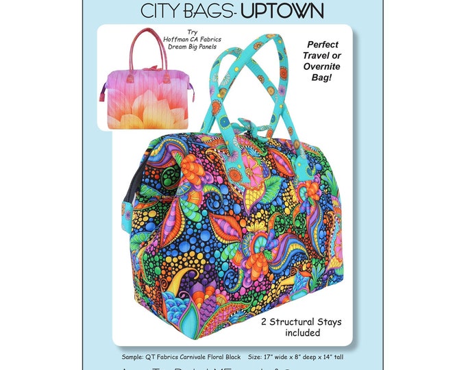 UPTOWN BAG Sewing Pattern - Auntie's Two Patterns AT650 - Large ...