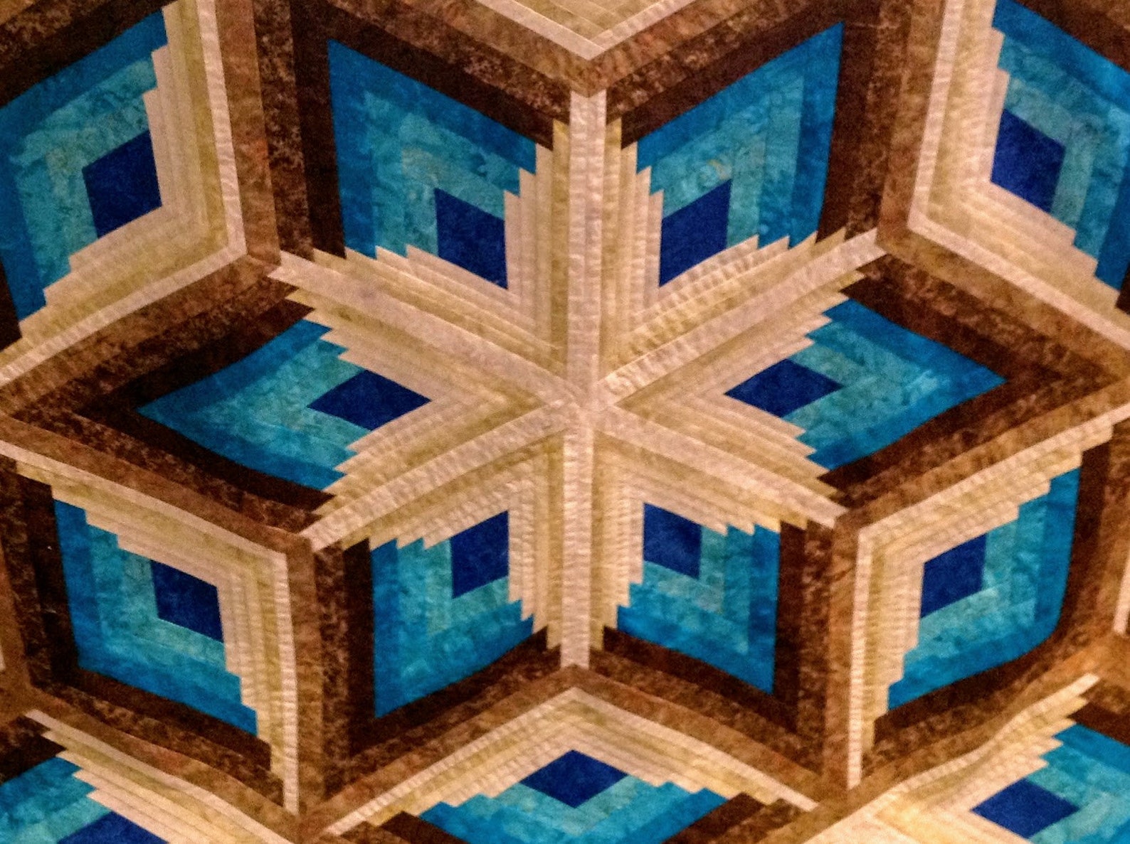 DIAMOND LOG CABIN Star Quilt Pattern - Dunster Quilts - Linda Bretton ...