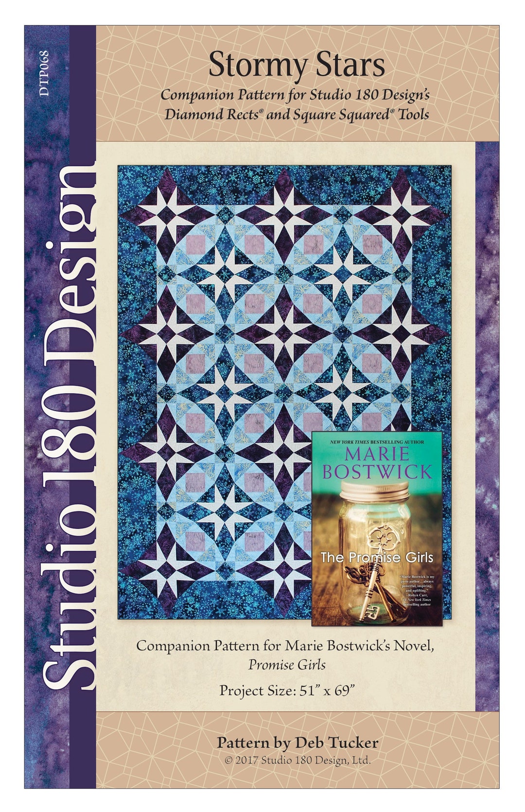 STORMY STARS Quilt Pattern - Deb Tucker - Studio 180 Design - Diamond ...