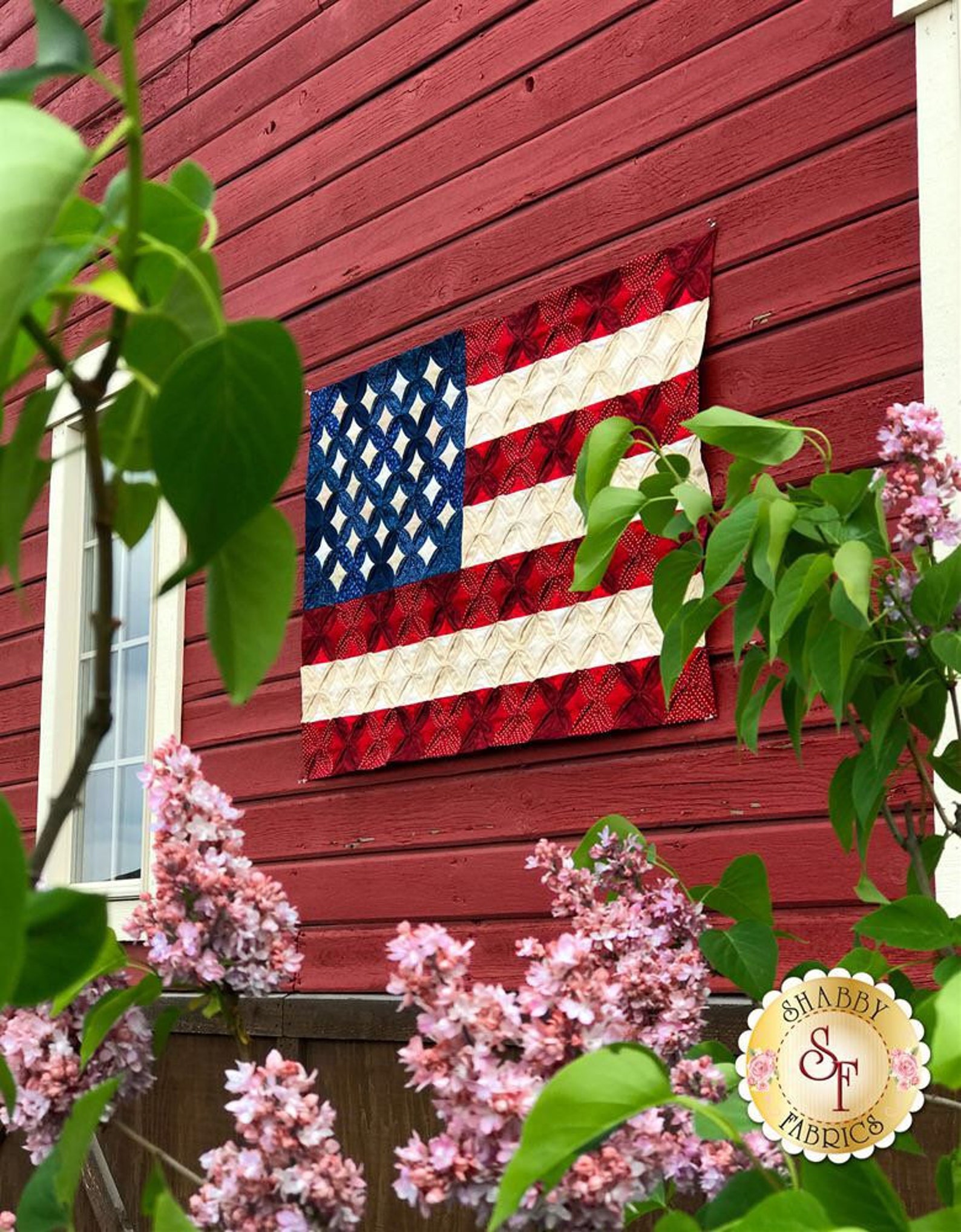 CATHEDRAL WINDOW FLAG Quilt Pattern by Shabby Fabrics SF49876 - Etsy